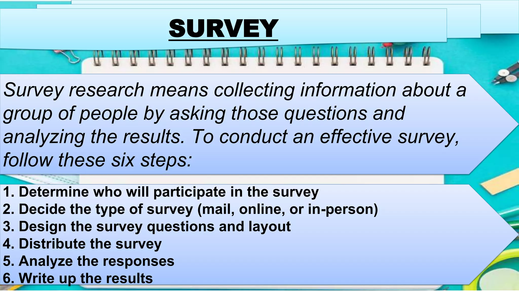 WEEK 14- PRINCIPLES AND USES OF SURVEYS, EXPERIMENTS AND SCIENTIFIC ...