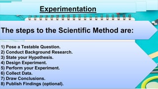 WEEK 14- PRINCIPLES AND USES OF SURVEYS, EXPERIMENTS AND SCIENTIFIC ...