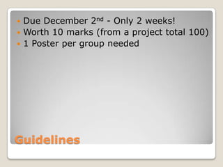 G324 Poster Assignment | PPT