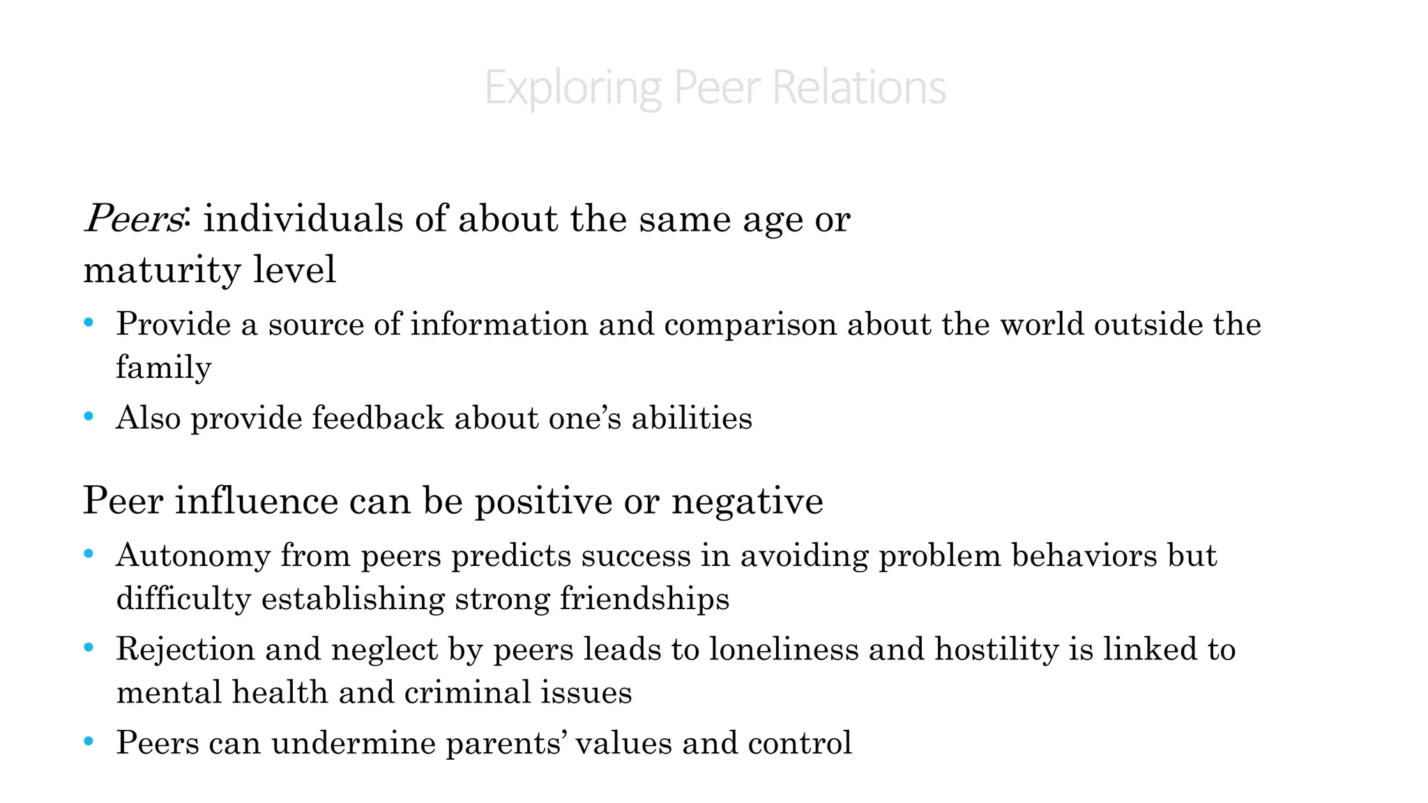 Week 14 Peer Relationships - Gender Identity | PPTX