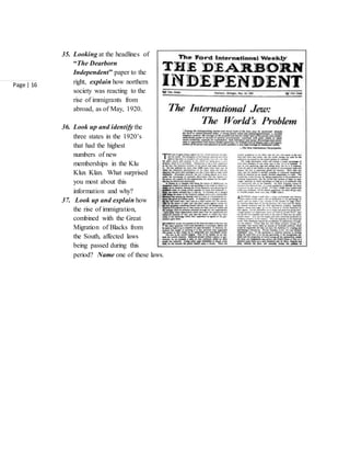 The Roaring Twenties; Prohibition 18th amendment roaring 20's and the ...