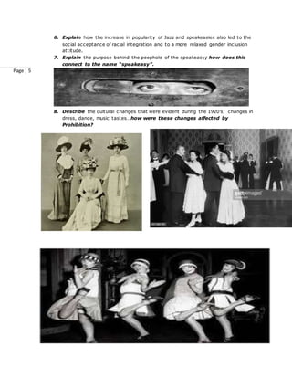 The Roaring Twenties; Prohibition 18th amendment roaring 20's and the ...