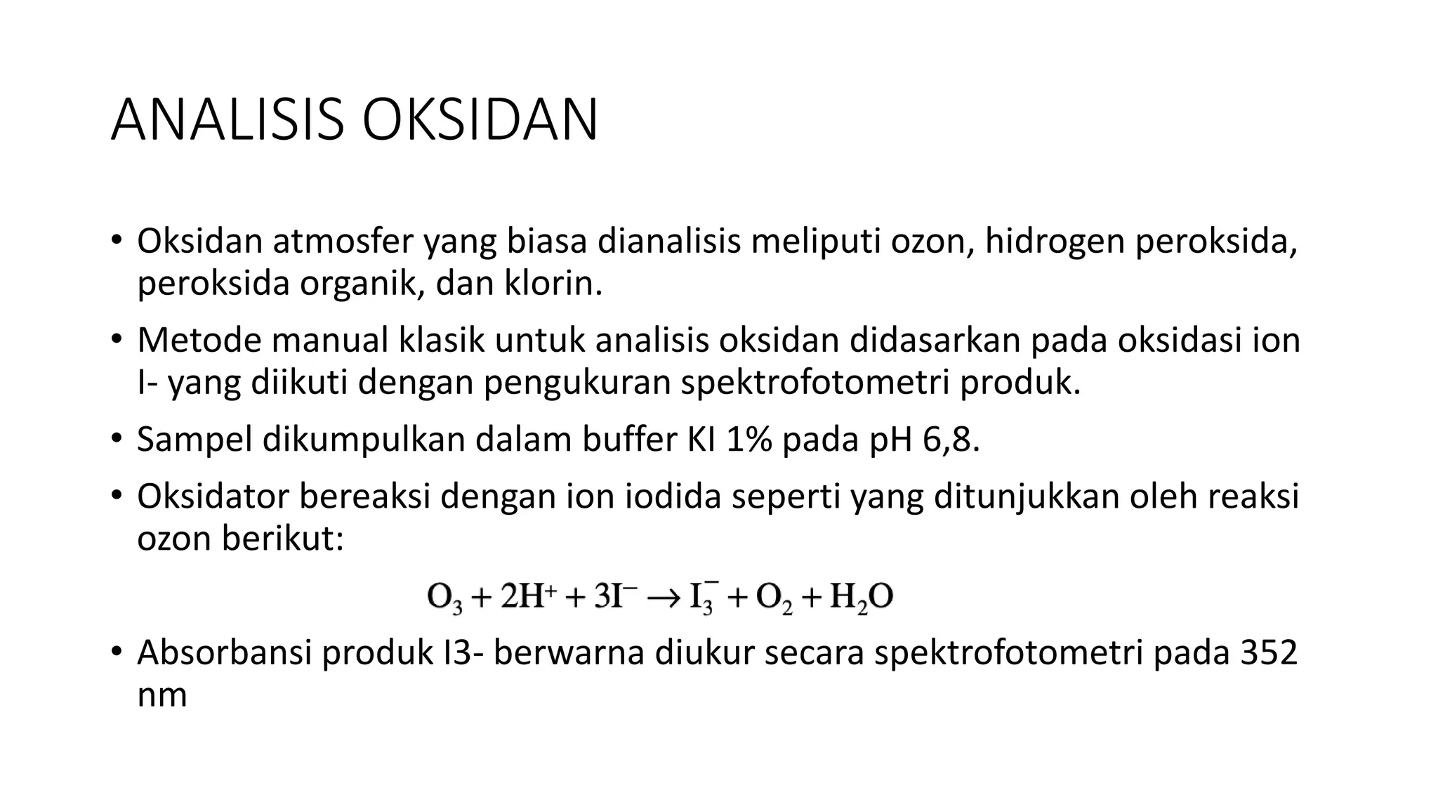 Analisis limbah padat polusi udara kimi lingkungan | PPT