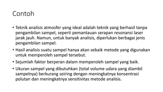 Analisis limbah padat polusi udara kimi lingkungan | PPT