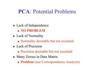 Statistical analysis information about PCA or principles component ...