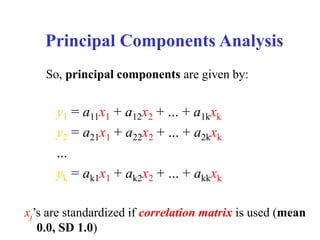 Statistical analysis information about PCA or principles component ...