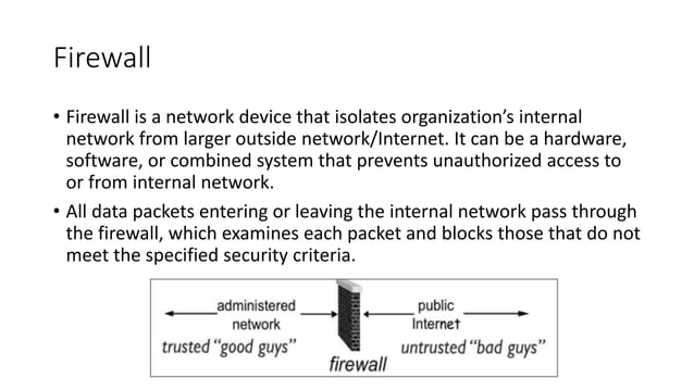 Information Security (Firewall) | PPTX | Information and Network ...