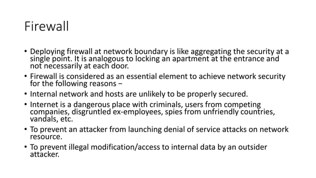 Information Security (Firewall) | PPTX | Information and Network ...