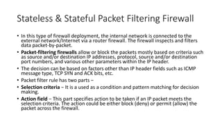 Information Security (Firewall) | PPTX