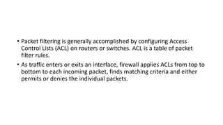 Information Security (Firewall) | PPTX