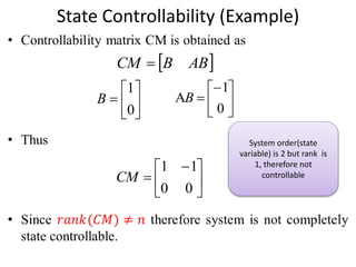 Week 16 controllability and observability june 1 final | PPTX