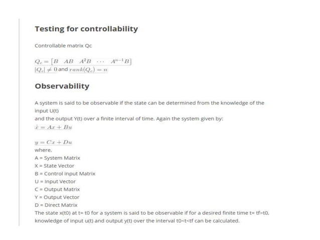 Week 16 controllability and observability june 1 final | PPTX
