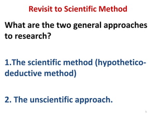 Week 17 the scientific method lecture lm | PPT
