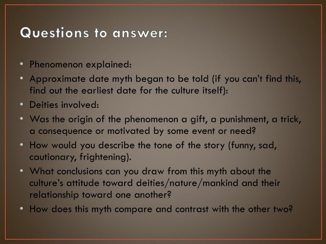 Etiological or explanation myths web quest | PPTX | Religion & Spirituality