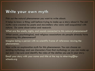 Etiological or explanation myths web quest | PPTX | Religion & Spirituality