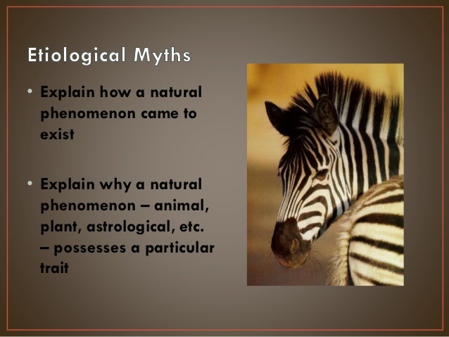 Etiological or explanation myths web quest