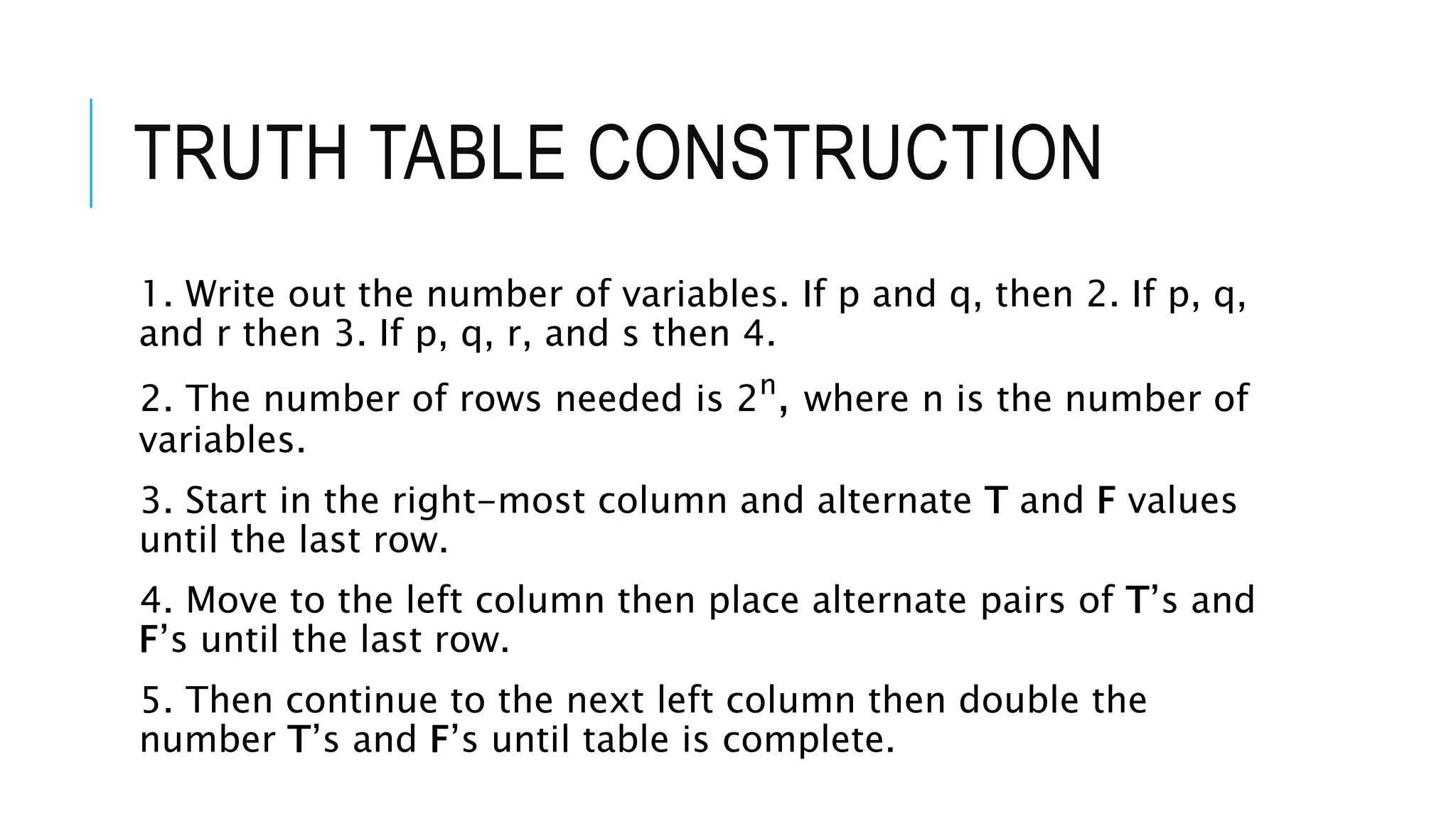 Logic - Logical Propositions | PPTX