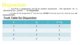 Logic - Logical Propositions | PPT