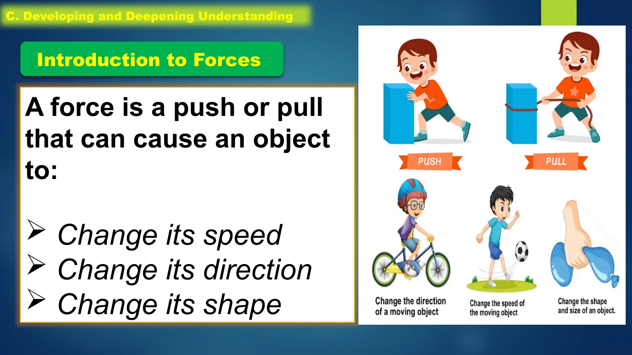 Week 18 Day 1-2 7 Science describing a force | PPTX