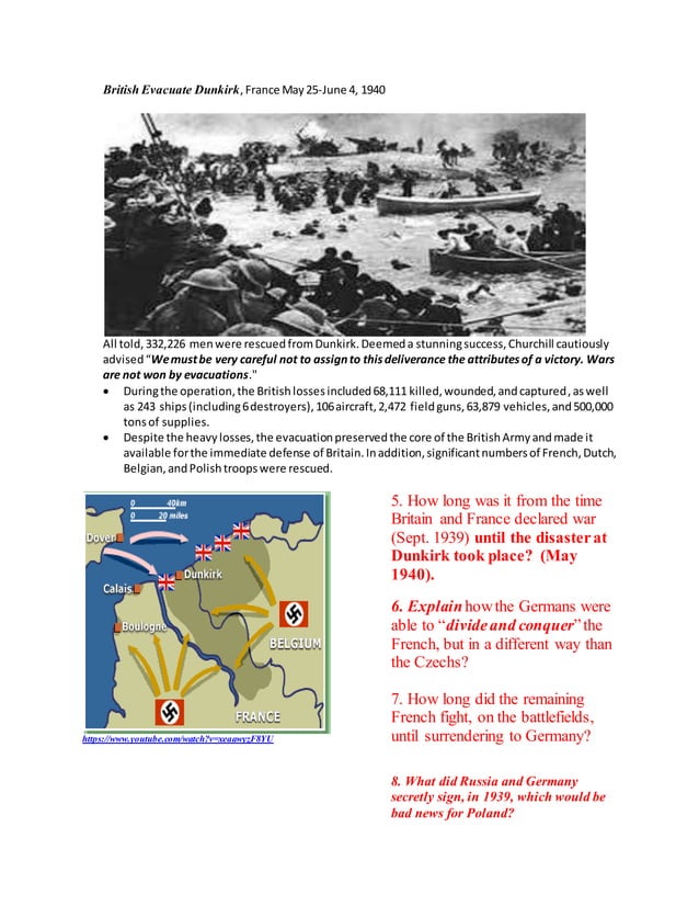 World War II Before America Joins the War | DOCX