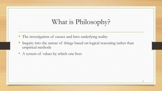 Introduction to philosophy | PPT