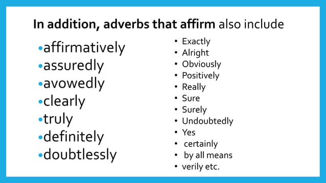 WEEK 1 Affirming and Negating Words and Expressions.pptx | Social ...