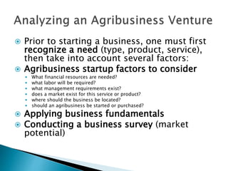 Week 1 agribusiness and entrepreneurship | PPT