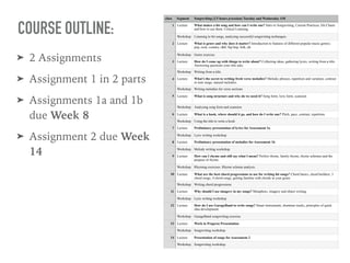 Songwriting Studies Week 1, introduction | PPT