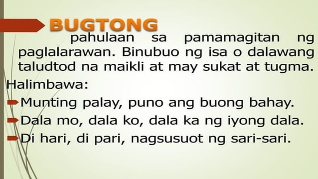 Mga Awiting bayan, Bugtong at Karunungang bayan sa panahon ng katutubo ...