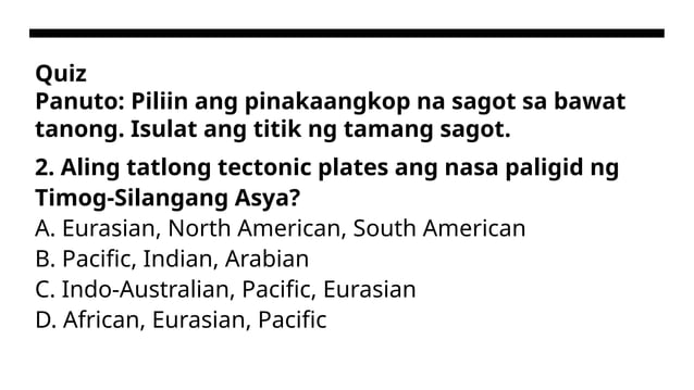 WEEK 1 ARALIN 1: PISIKAL NA HEOGRAPIYA NG TIMOG-SILANGANG ASYA | PPTX