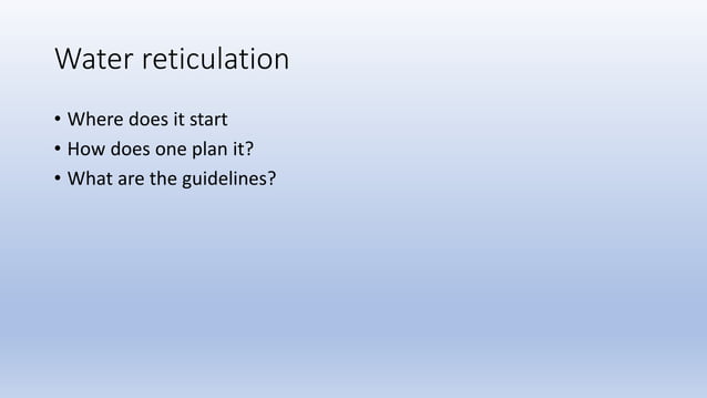 Week 1A RDM Intro reticulation design basic | PDF