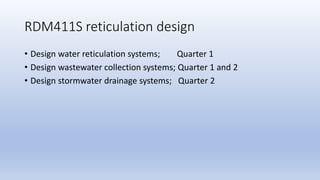 Week 1A RDM Intro reticulation design basic | PDF