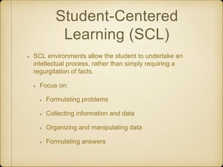 Week 1 assignment student-centered learning | PPTX
