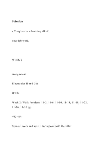 WEEK 1 Assignment Power Amplifiers Week 1 Wor.docx