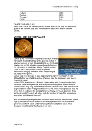 Week 1 astronomy handout | PDF