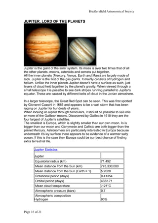 Week 1 astronomy handout | PDF