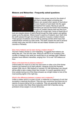Week 1 astronomy handout | PDF