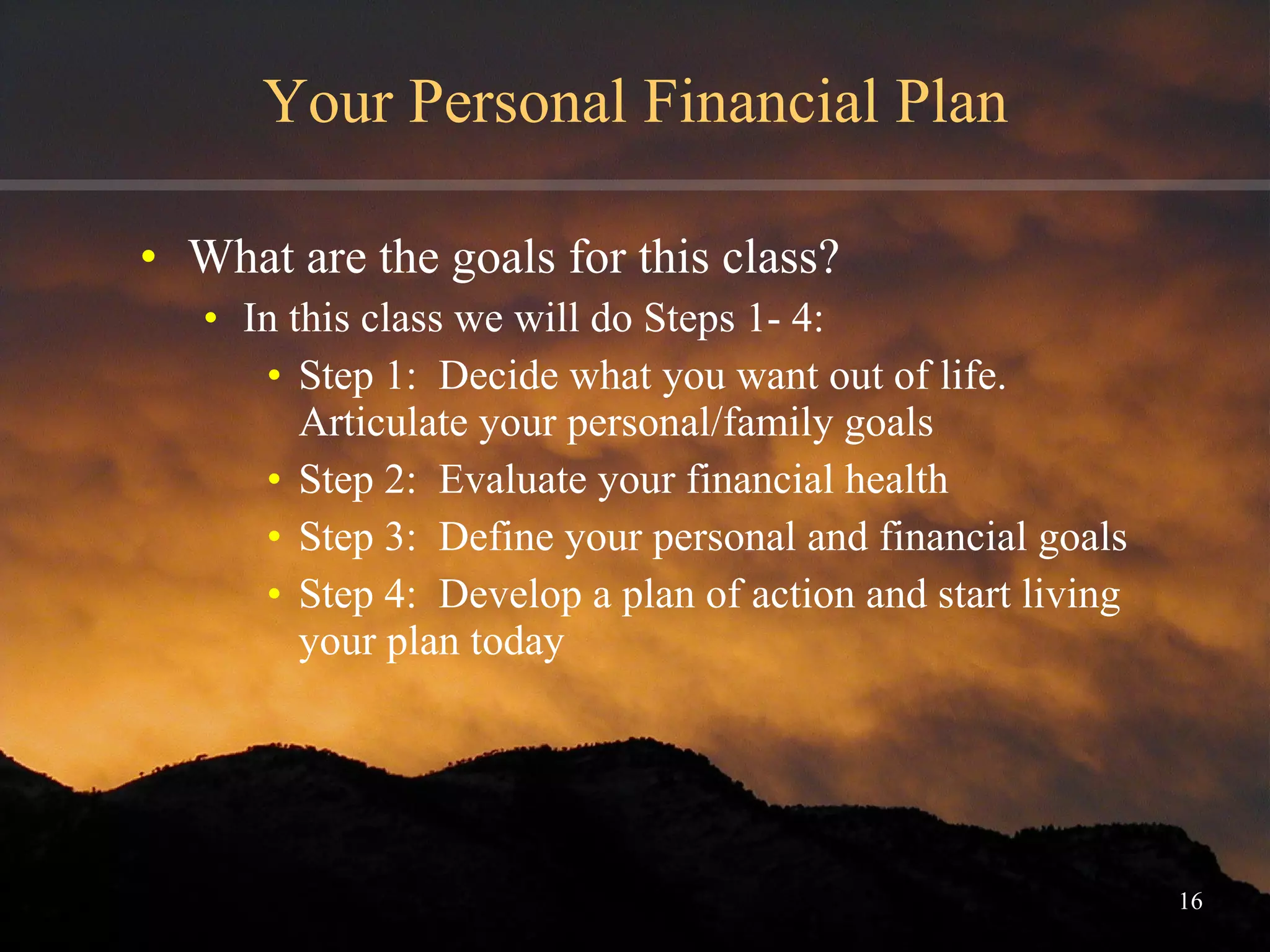Setting Personal and Family Goals | PPT