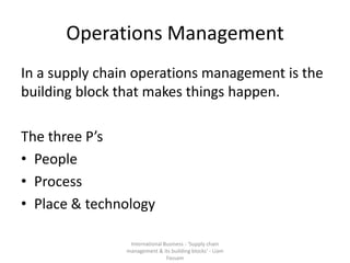 Week 1 building blocks of scm | PPTX
