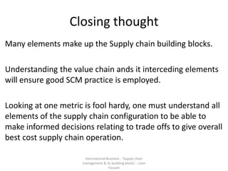 Week 1 building blocks of scm | PPTX