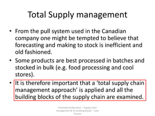 Week 1 building blocks of scm | PPTX