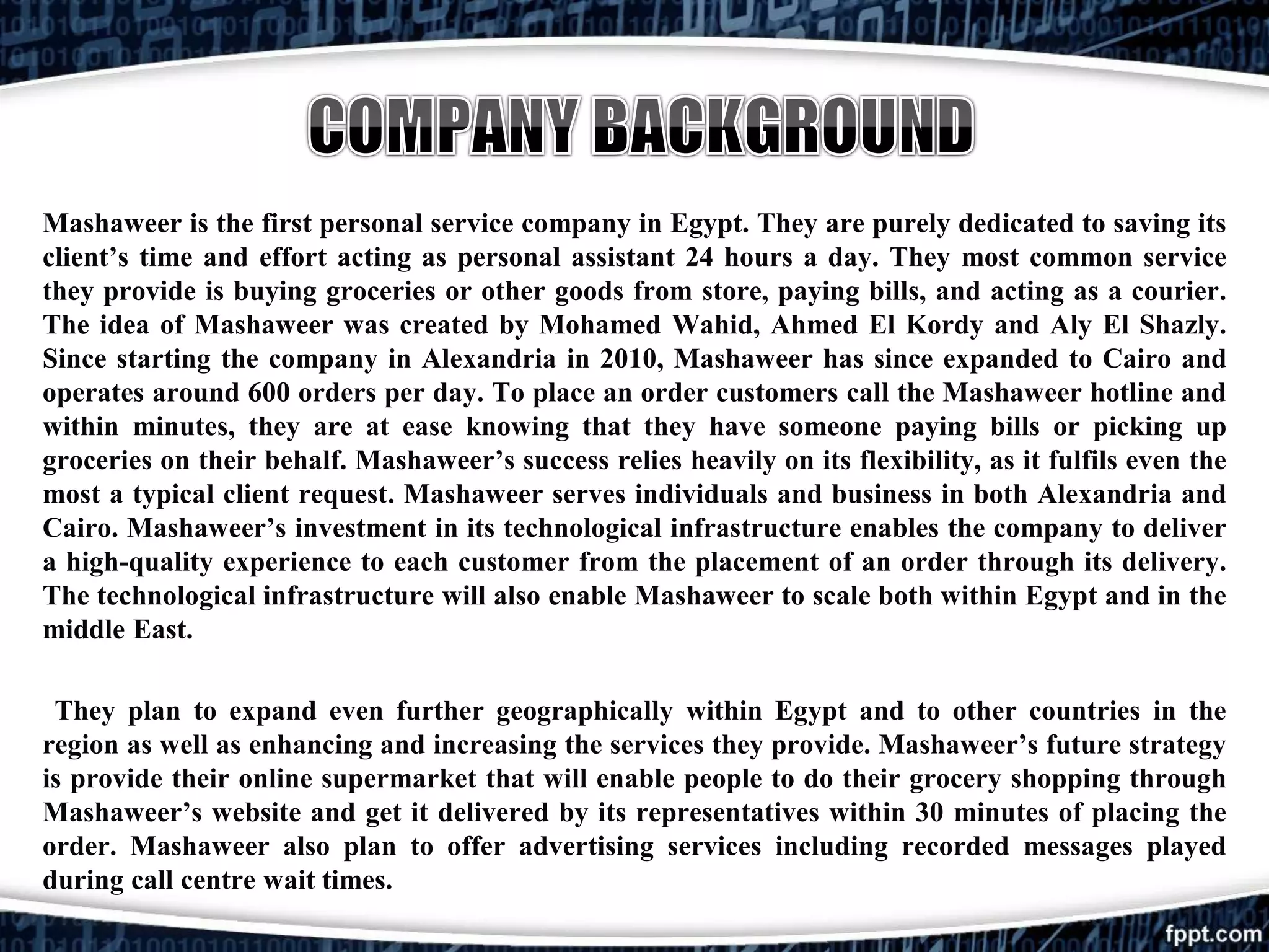 Week1 Case1 Mashaweer | PPTX