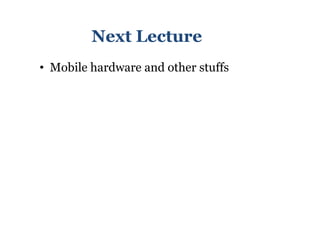Mobile Computing Introduction | PDF | Operating Systems | Computer Software and Applications