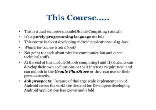 Mobile Computing Introduction | PDF | Operating Systems | Computer Software and Applications