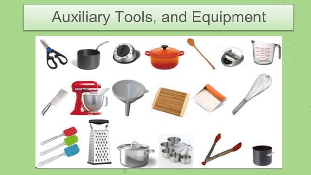 week 1 cookery 8-LO 1. Utilize appropriate kitchen tools, equipment ...
