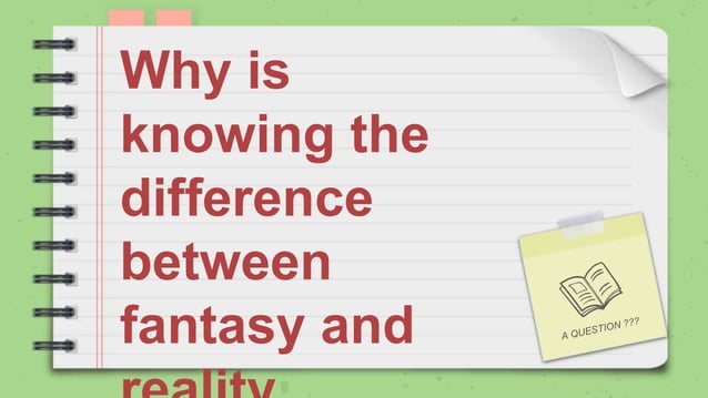 Reality and Fantasy Powerpoint Presentation | PPTX