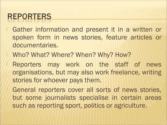 Week 1 Definition and Forms of Journalism | PPT