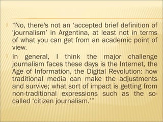 Week 1 Definition and Forms of Journalism | PPT