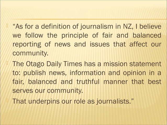 Week 1 Definition and Forms of Journalism | PPT