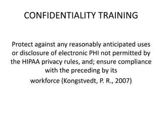 Confidentiality Training-101 | PPTX